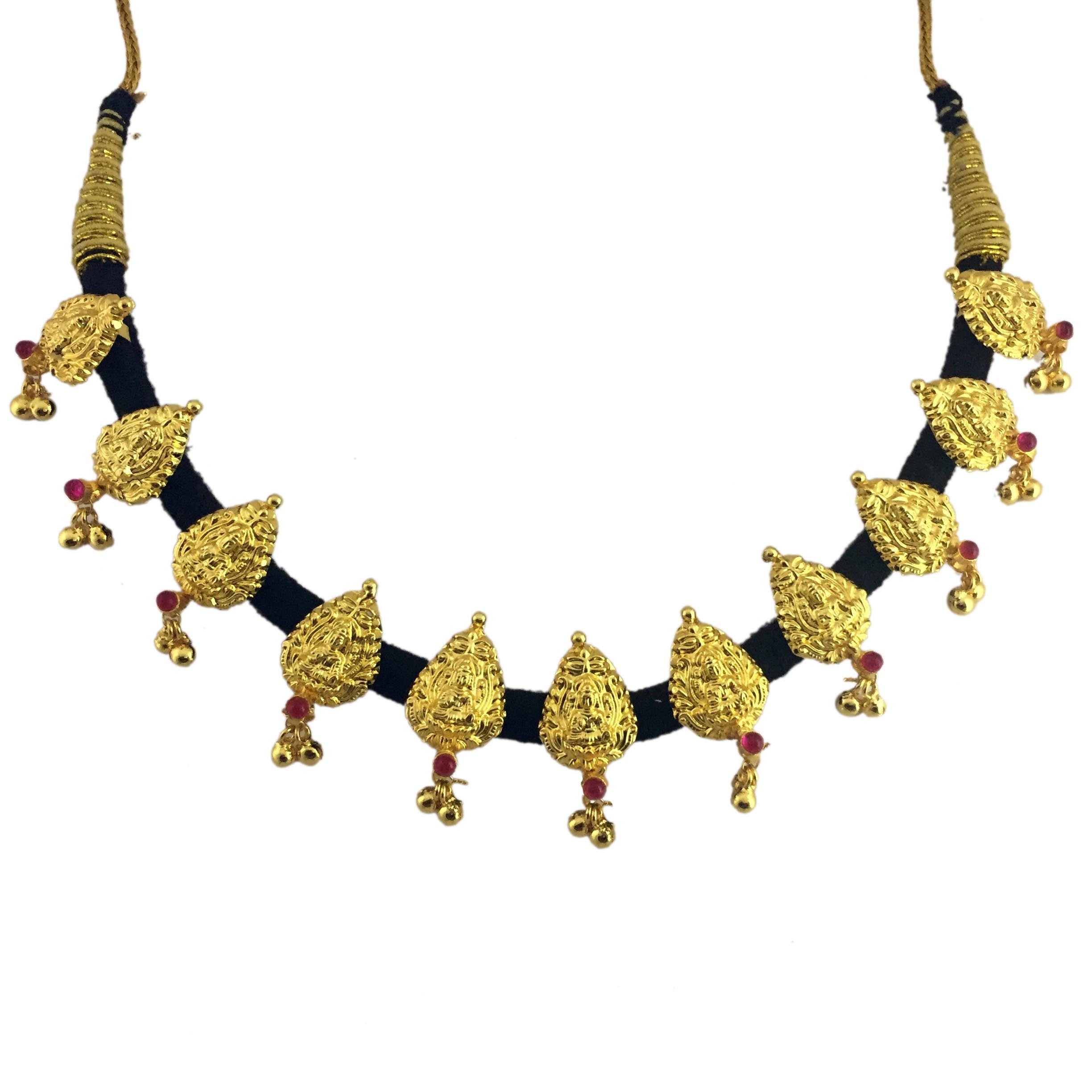 Gadi Thushi Black Ghunghroo Gaji patti – Rishabh Gold