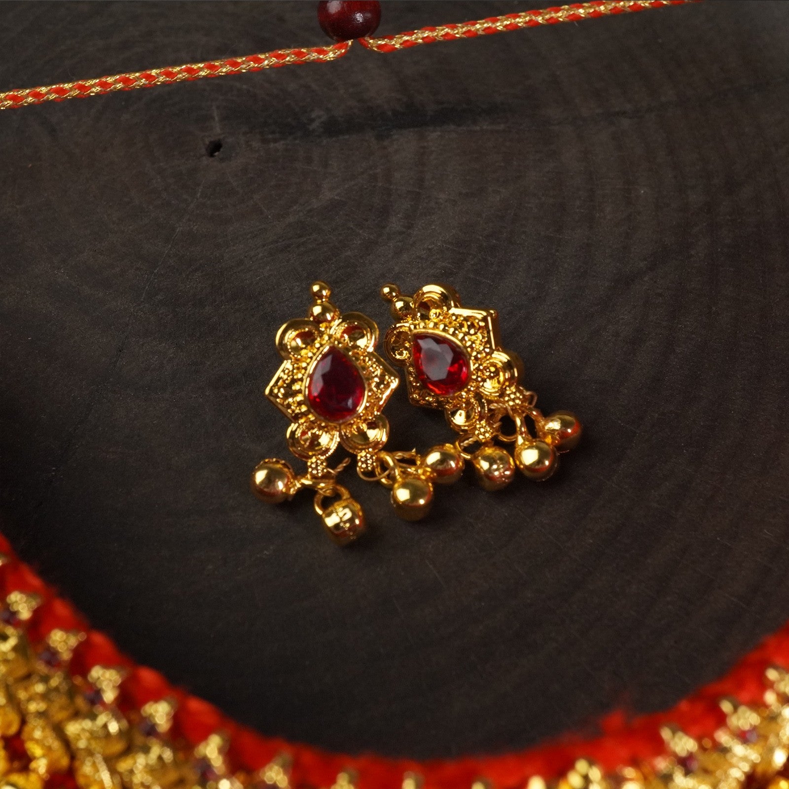 Shop online belpan Vajratik thushi necklace design with matching ...