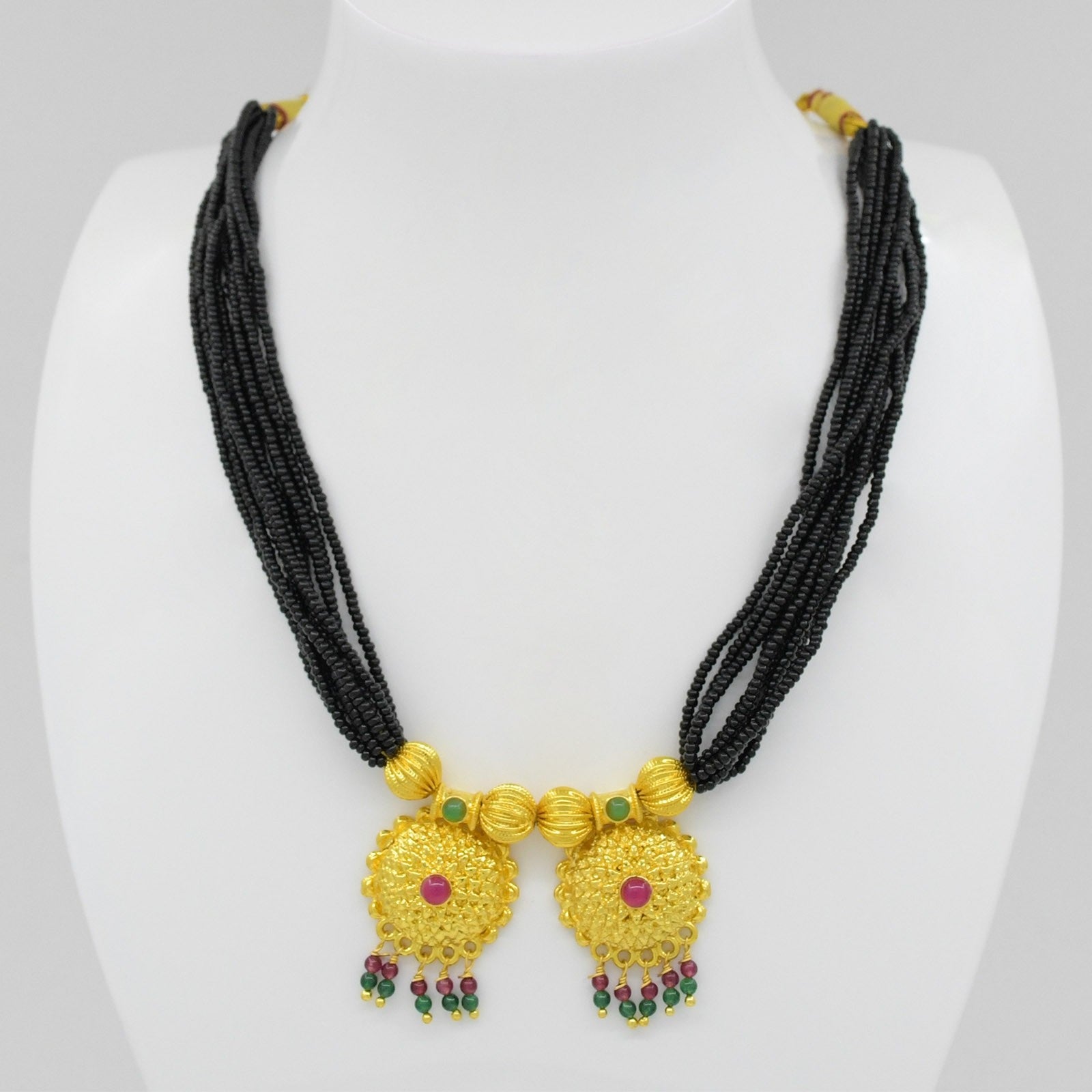 Manchali Vati design flower pendal – Rishabh Gold