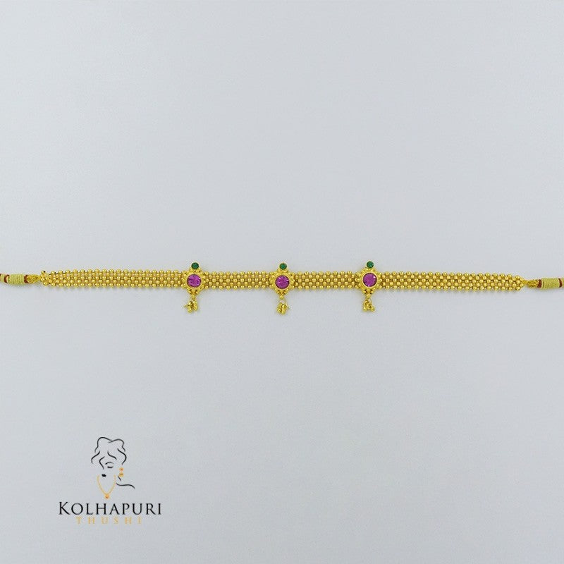 Thushi Golden Patta 3 Ghat – Rishabh Gold